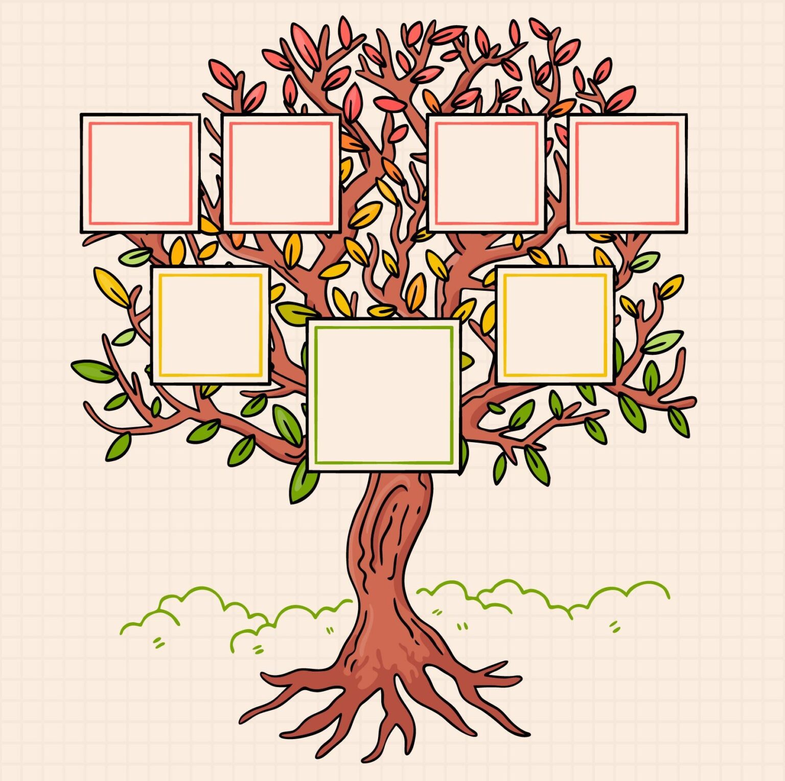 Rodokmen ŠABLONA ke stažení - 5 vzorů - ProDětiCokoliv.cz