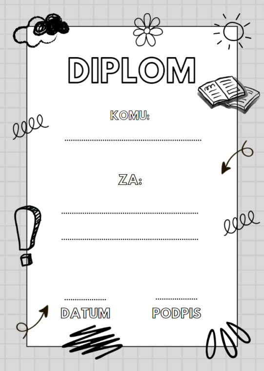 Diplomy k vytisknutí: 7 originálních šablon na sport, tábor apod ...