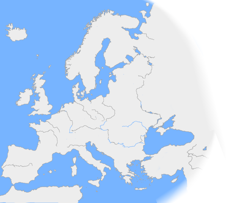 Slepá mapa řeky Evropy k vytisknutí - ZDARMA - ProDětiCokoliv.cz