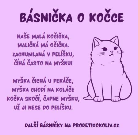 Básnička o kočce - BÁSNIČKY a ŘÍKADLA - ProDětiCokoliv.cz