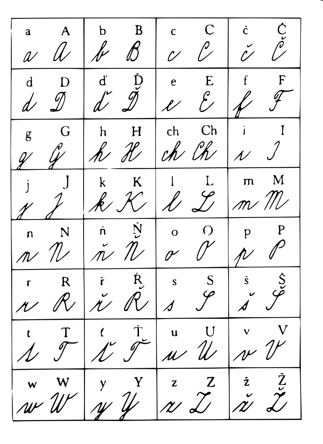 Psací písmena k vytisknutí - ZDARMA - ProDětiCokoliv.cz