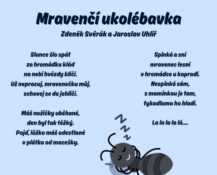 Mravenčí ukolébavka – noty, text a akordy ke stažení v PDF ...