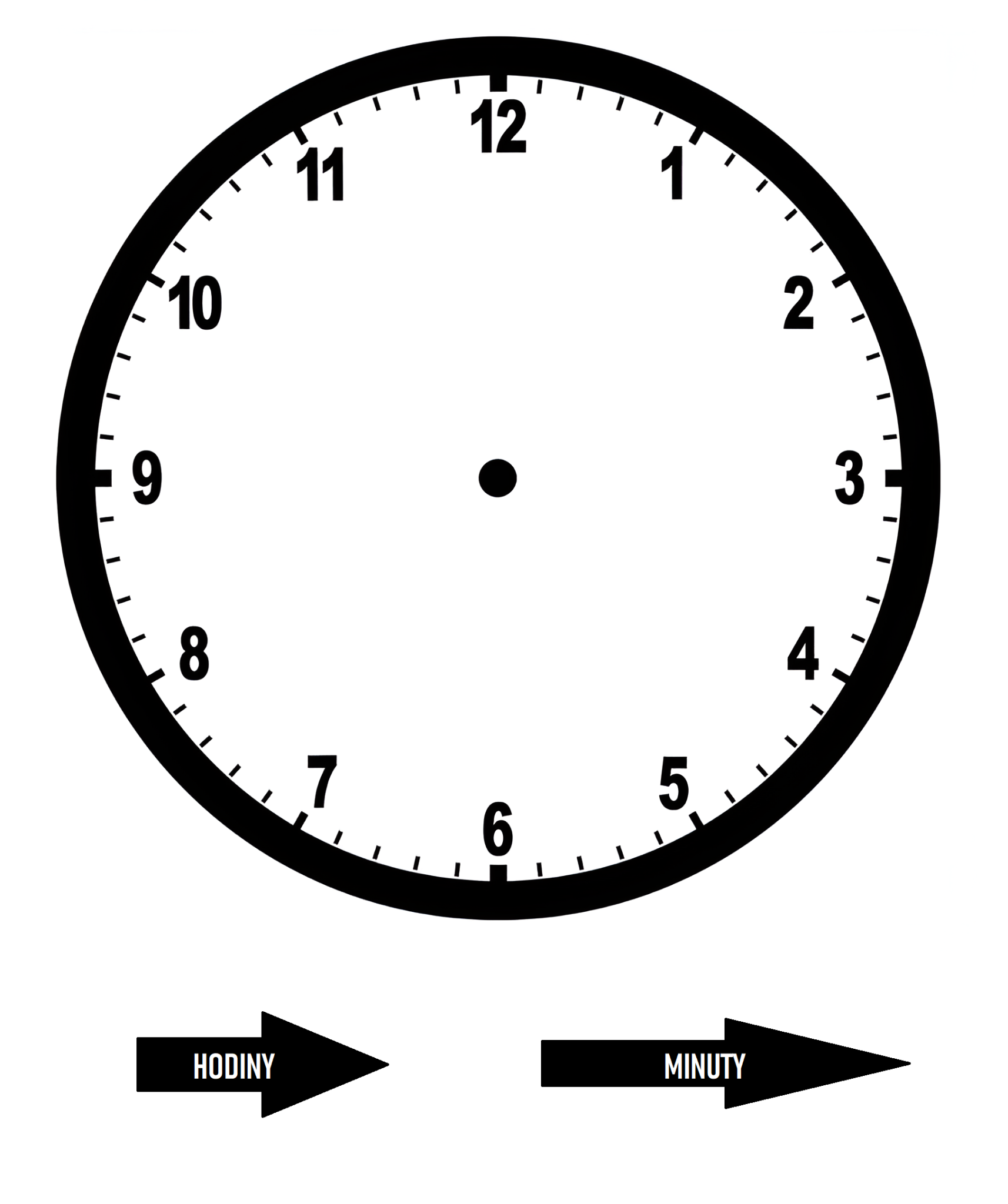 Papírové hodiny k vytisknutí - ZDARMA - ProDětiCokoliv.cz