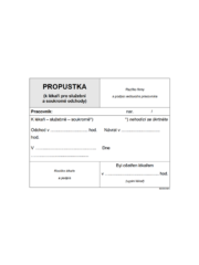 Propustka k lékaři VZOR - K TISKU - ProDětiCokoliv.cz