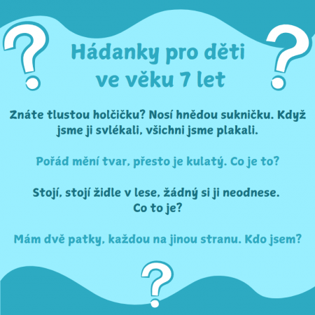 Hádanky pro děti k vytisknutí - ProDětiCokoliv.cz