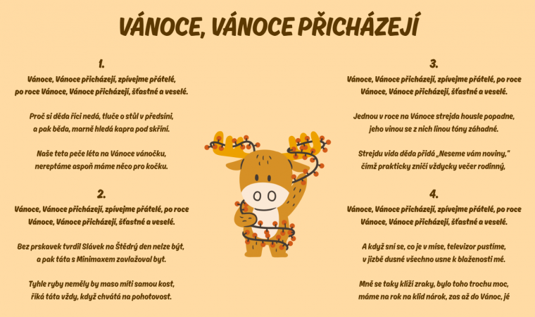 Vánoce, vánoce přicházejí NOTY - KE STAŽENÍ ZDARMA - ProDětiCokoliv.cz