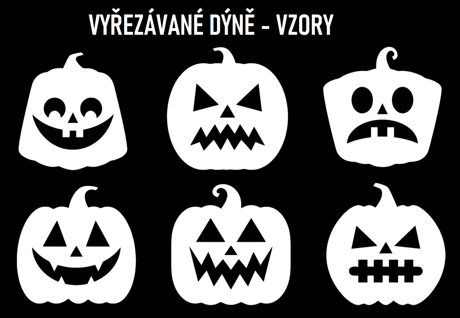 30 vzorů na vyřezávání dýní pro dokonalý Halloween - ProDětiCokoliv.cz