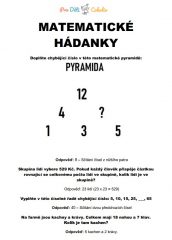 Matematické hádanky, které chytí děti i dospělé - ProDětiCokoliv.cz