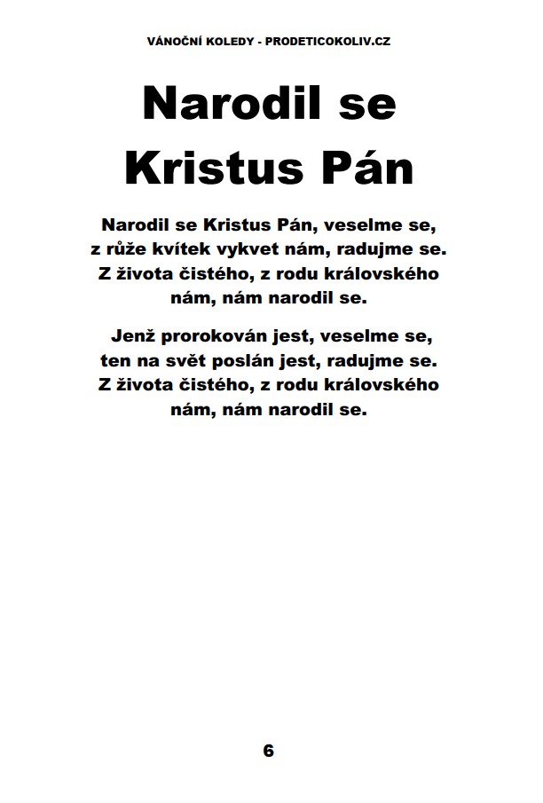 Vánoční koledy TEXTY - 19 nejoblíbenějších koled - ProDětiCokoliv.cz