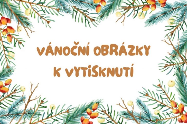 Vánoční obrázky k vytisknutí - ZDARMA - ProDětiCokoliv.cz