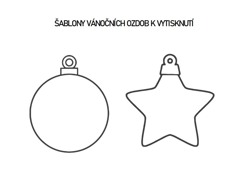 Vánoční šablony k vytisknutí - V PDF - ProDětiCokoliv.cz