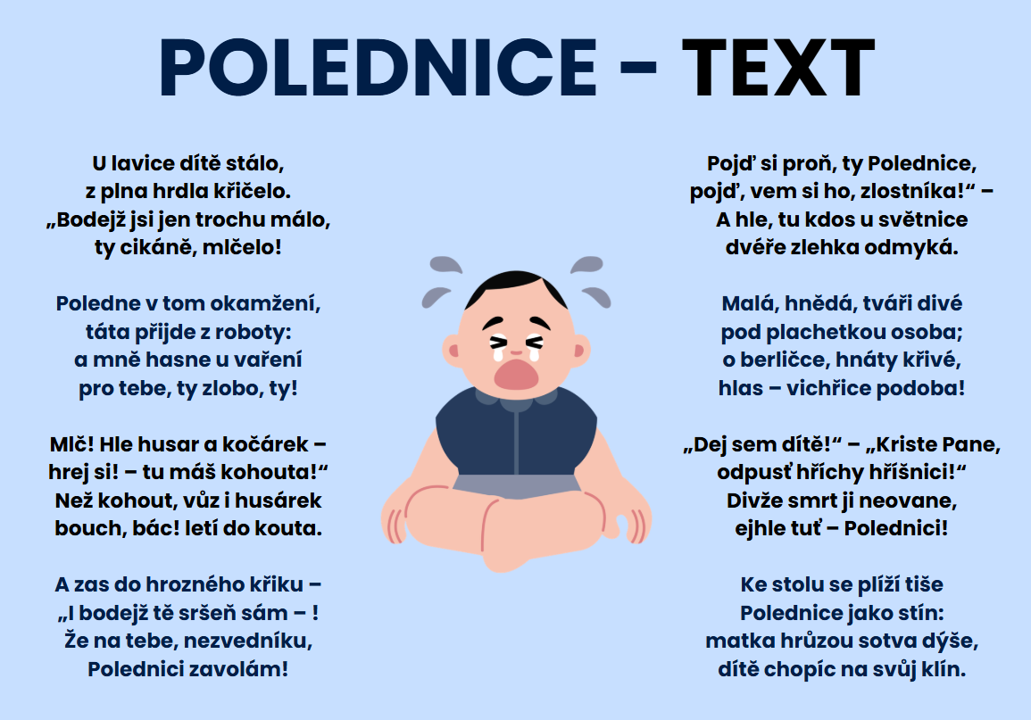 Polednice TEXT - Báseň Karla Jaromíra Erbena (Kytice) - ProDětiCokoliv.cz