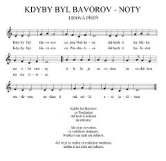 KDYBY BYL BAVOROV noty - KE STAŽENÍ ZDARMA - ProDětiCokoliv.cz