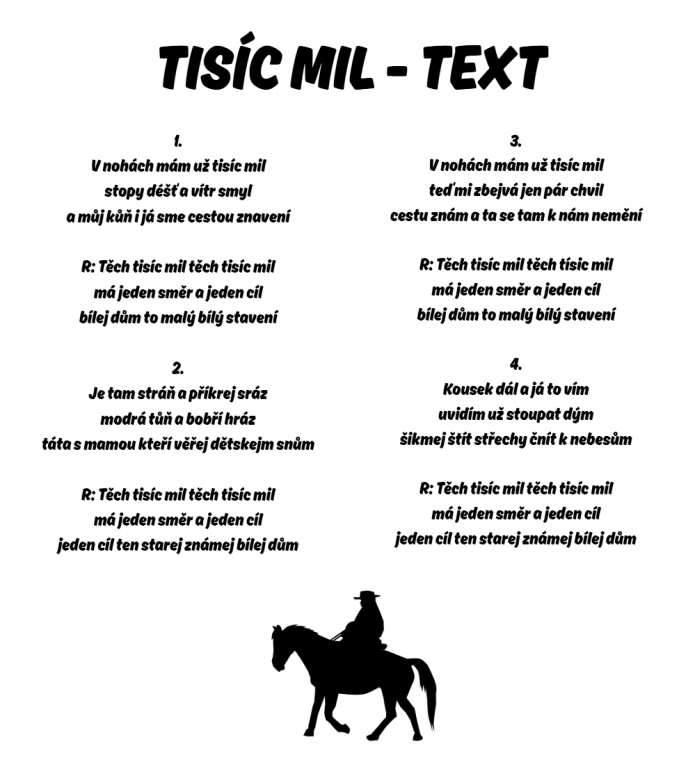 Tisíc mil TEXT: Naučte se s námi písničku od Waldemara Matušky ...